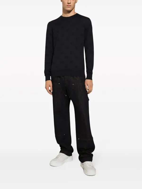 Dolce & Gabbana Intarsia-knit Silk Jumper