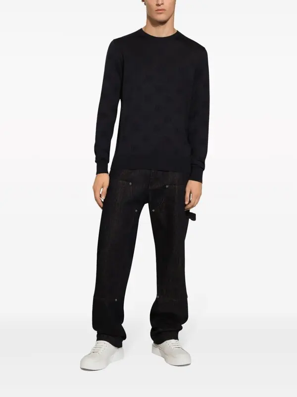 Dolce & Gabbana Intarsia-knit Silk Jumper