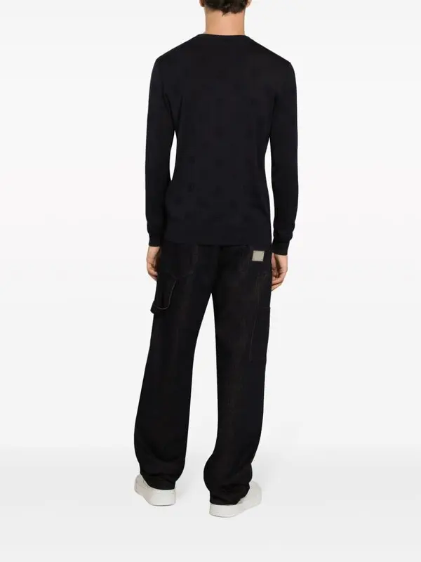 Dolce & Gabbana Intarsia-knit Silk Jumper