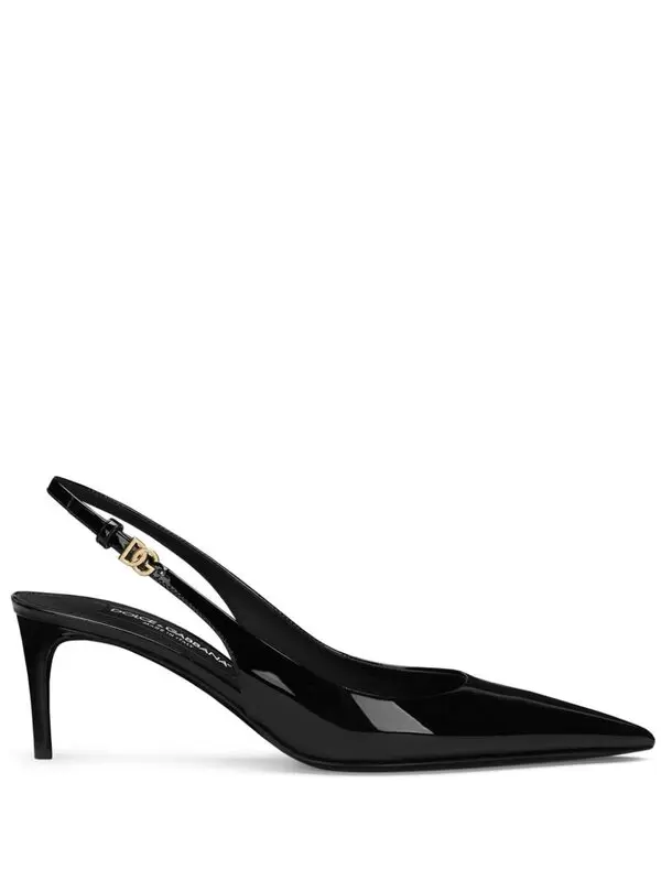 Dolce & Gabbana Logo-buckle Slingback Pumps
