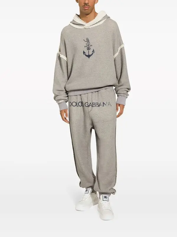 Dolce & Gabbana Logo-print Hoodie - Grey