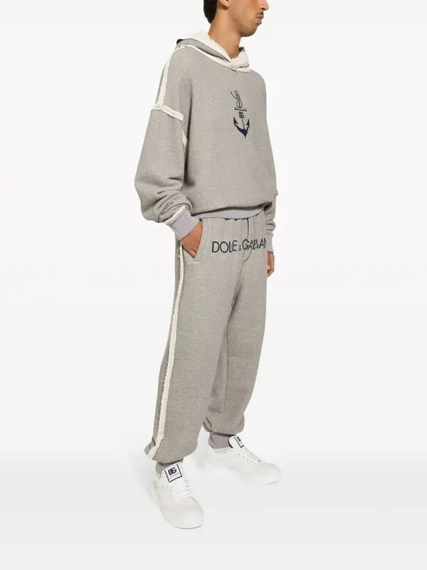 Dolce & Gabbana Logo-print Hoodie - Grey