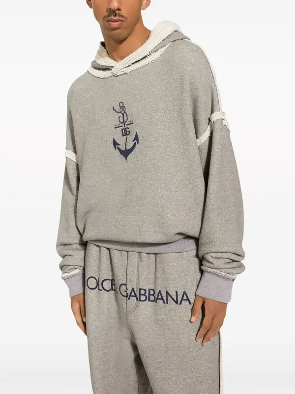 Dolce & Gabbana Logo-print Hoodie - Grey