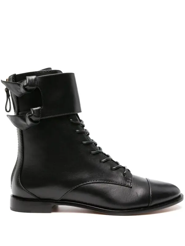 ALEXANDRE BIRMAN Almond-toe Leather Boots