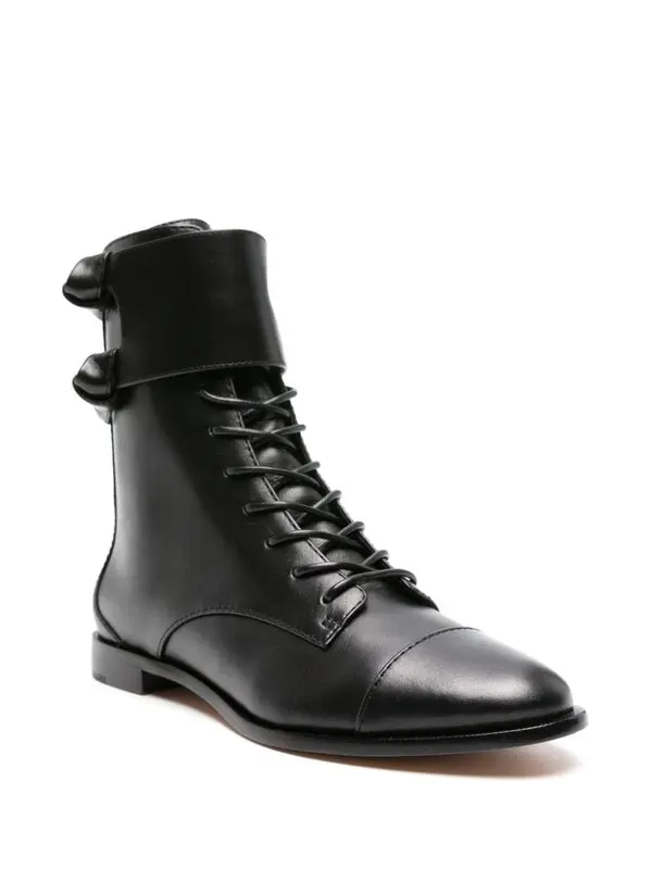 ALEXANDRE BIRMAN Almond-toe Leather Boots