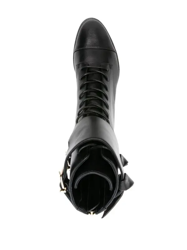 ALEXANDRE BIRMAN Almond-toe Leather Boots