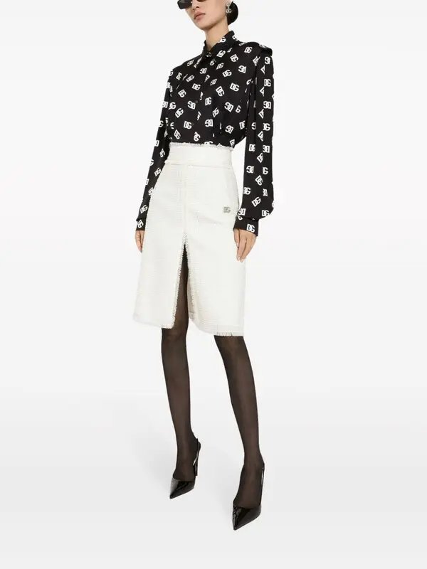 Dolce & Gabbana High-waist Tweed Skirt