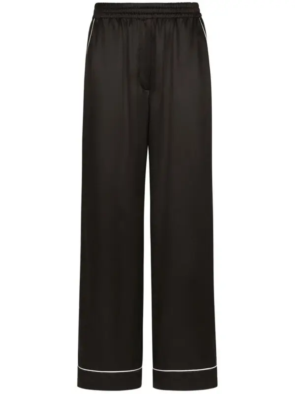 Dolce & Gabbana Silk Palazzo Trousers