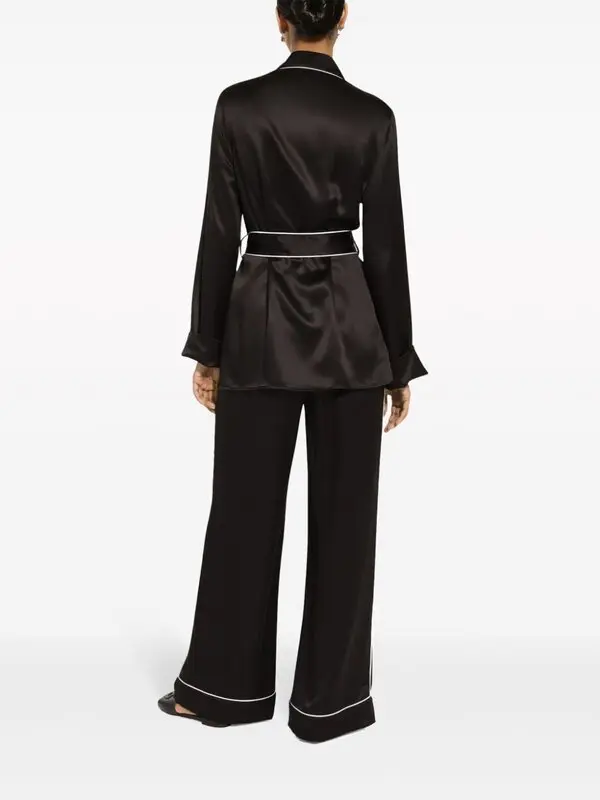 Dolce & Gabbana Silk Palazzo Trousers