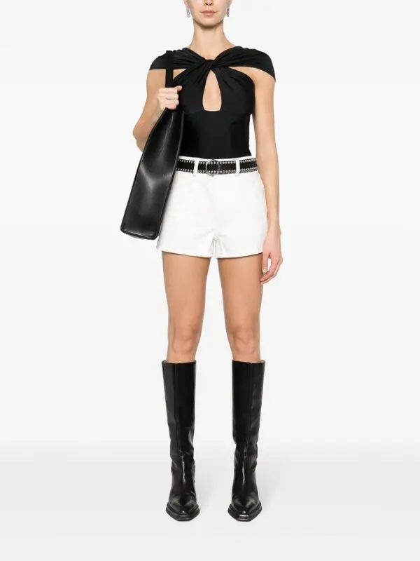 Alexander Wang High-rise Denim Mini Shorts