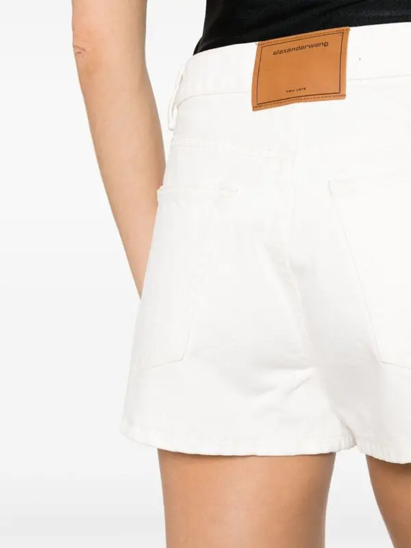 Alexander Wang High-rise Denim Mini Shorts