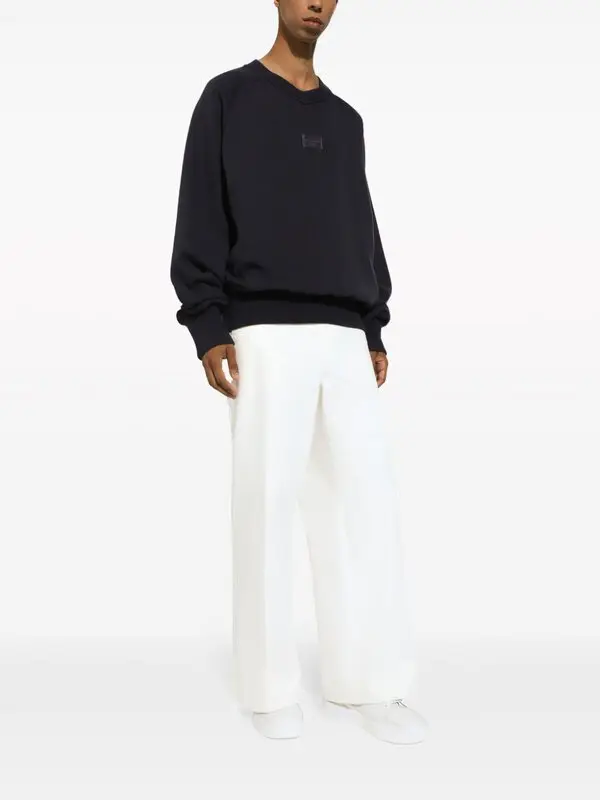 Dolce & Gabbana Logo-plaque Cotton Sweatshirt