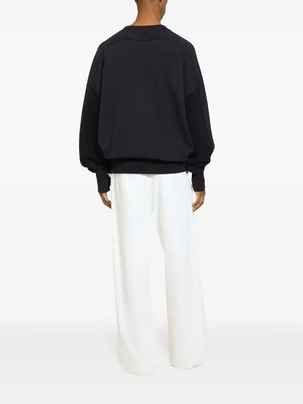 Dolce & Gabbana Logo-plaque Cotton Sweatshirt
