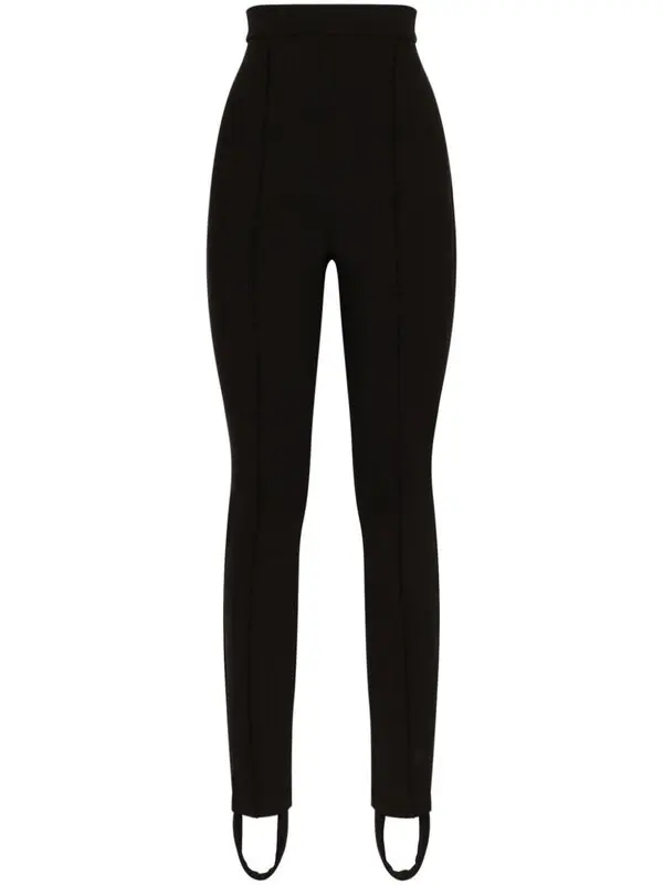 Dolce & Gabbana Pleat-detail Stirrup Leggings