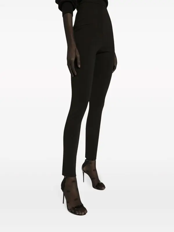 Dolce & Gabbana Pleat-detail Stirrup Leggings
