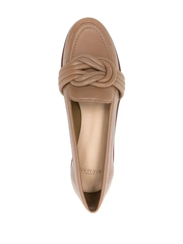 ALEXANDRE BIRMAN Knot-detailing Leather Loafers