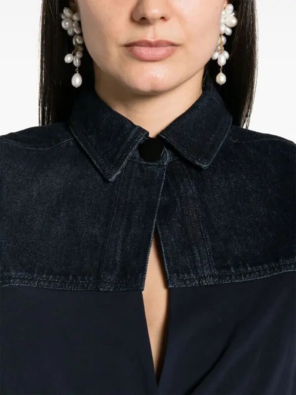 Christopher Esber Sevilla Denim Wrap Top