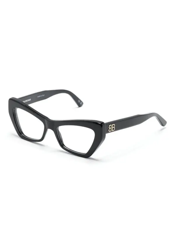 Balenciaga Logo Cat-eye Glasses