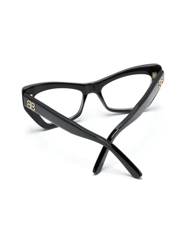 Balenciaga Logo Cat-eye Glasses