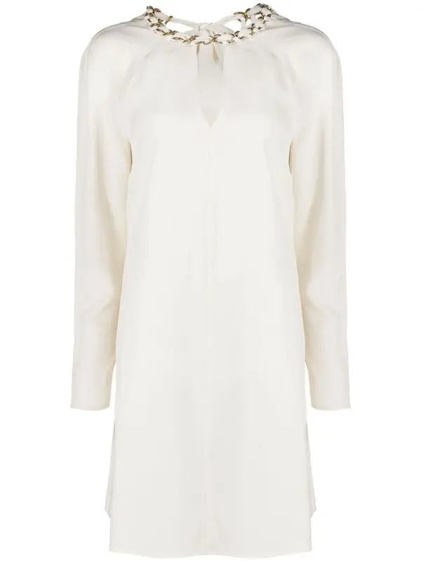 Zimmermann Chain-embellished Chiffon Minidress