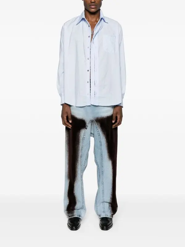 Y/project Asymmetric Shirt - Blue