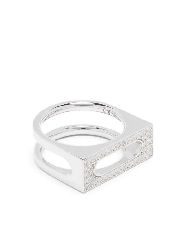 Tom Wood Cage Single Zirconium-embellished Ring - Silver