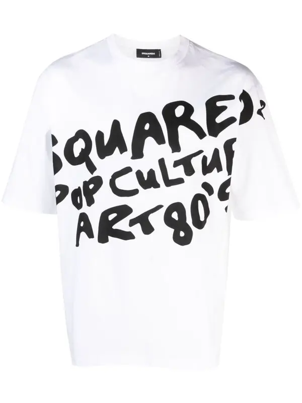 Dsquared2 Pop '80s Cotton T-shirt - White