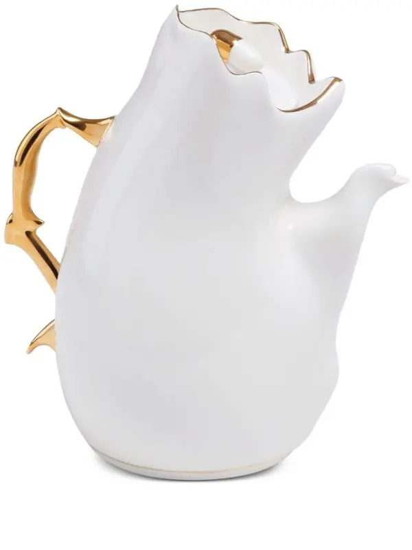 SELETTI X Jordanluca Meltdown Porcelain Teapot - White