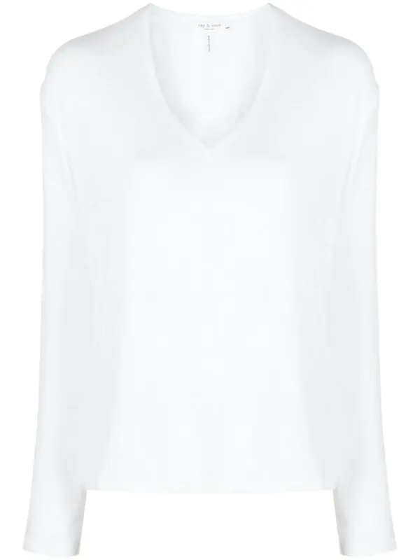 Rag & Bone Hudson Fine-knit Sweatshirt - White