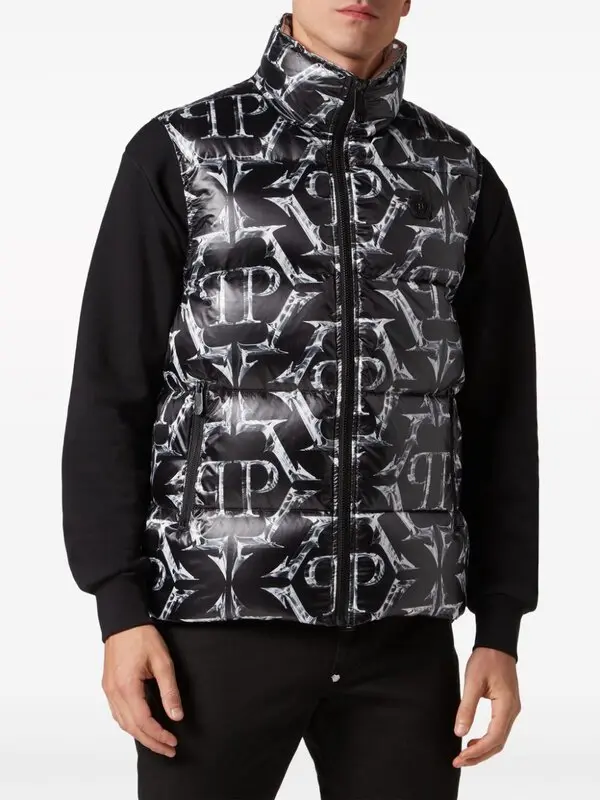 Philipp Plein Logo-print Padded Gilet
