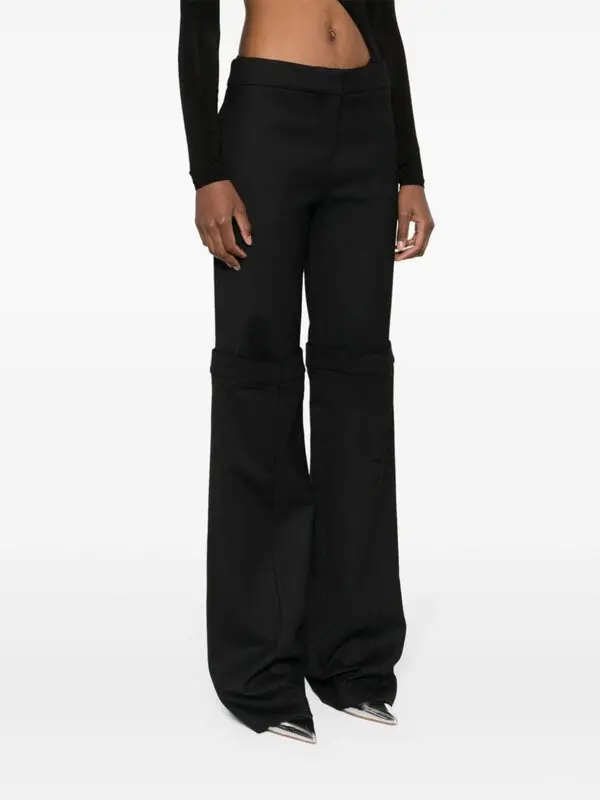 Layered Straight-leg Pants