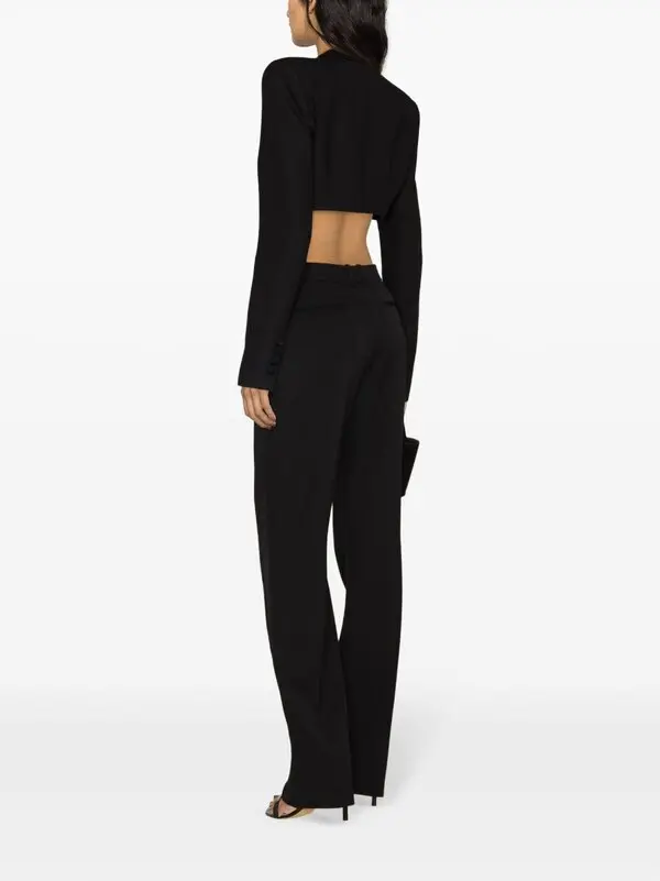 LAQUAN SMITH Double-breasted Cropped Blazer