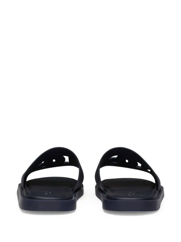 Dolce & Gabbana Rubber Dg Logo Slides - Blue