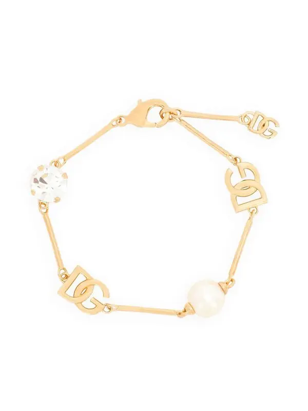 Dolce & Gabbana Crystal-embellished Bracelet - Gold