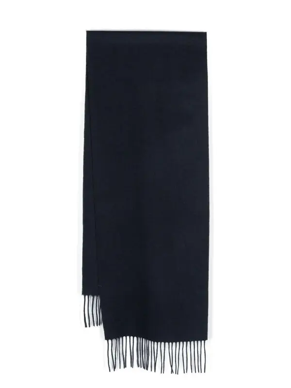 FURSAC Fringed Cashmere Scarf - Blue