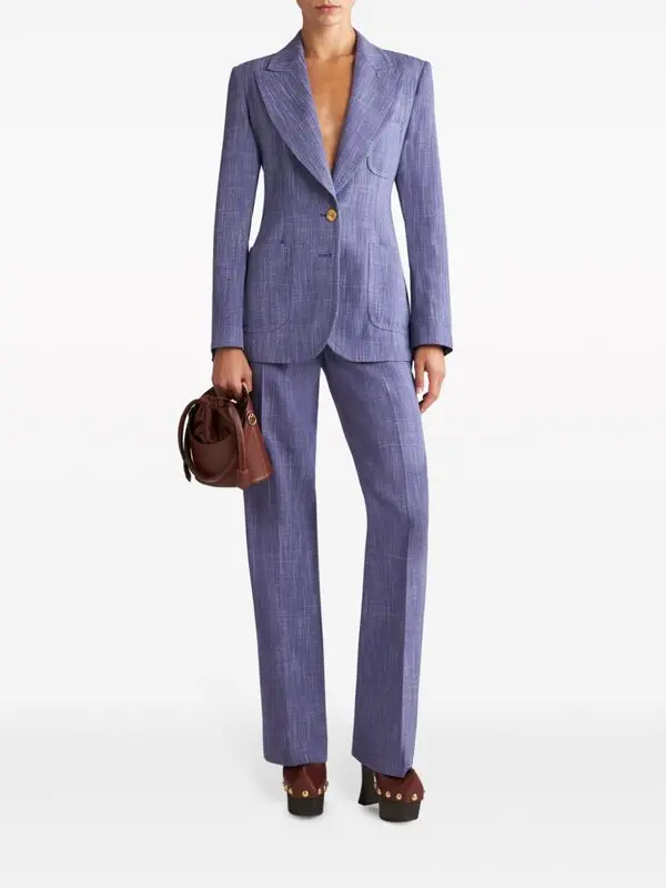 Etro Slub-texture Tailored Trousers