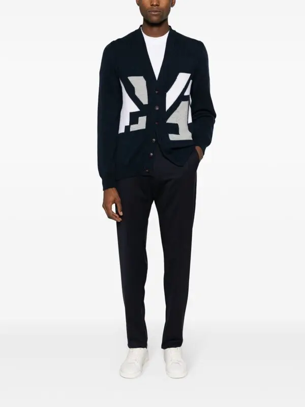 Kiton Logo Patch Trousers
