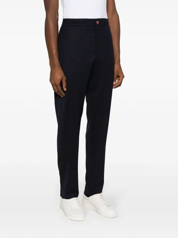 Kiton Logo Patch Trousers