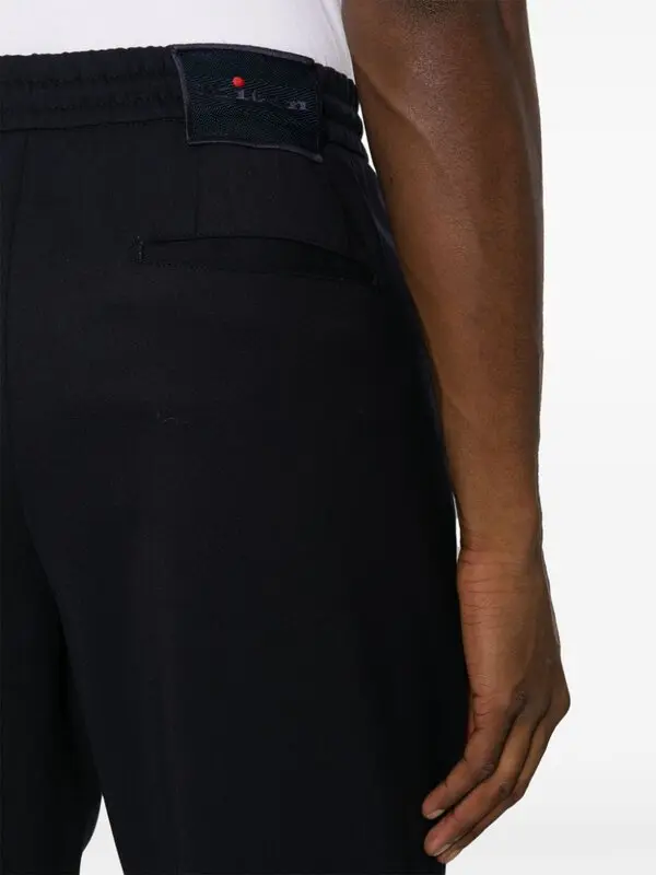 Kiton Logo Patch Trousers
