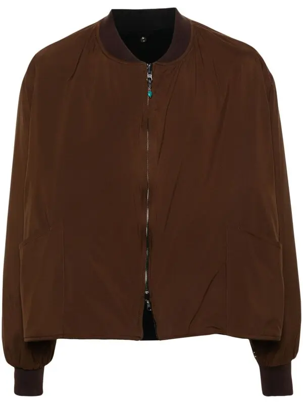 4SDESIGNS Reversible Cropped Bomber Jacket