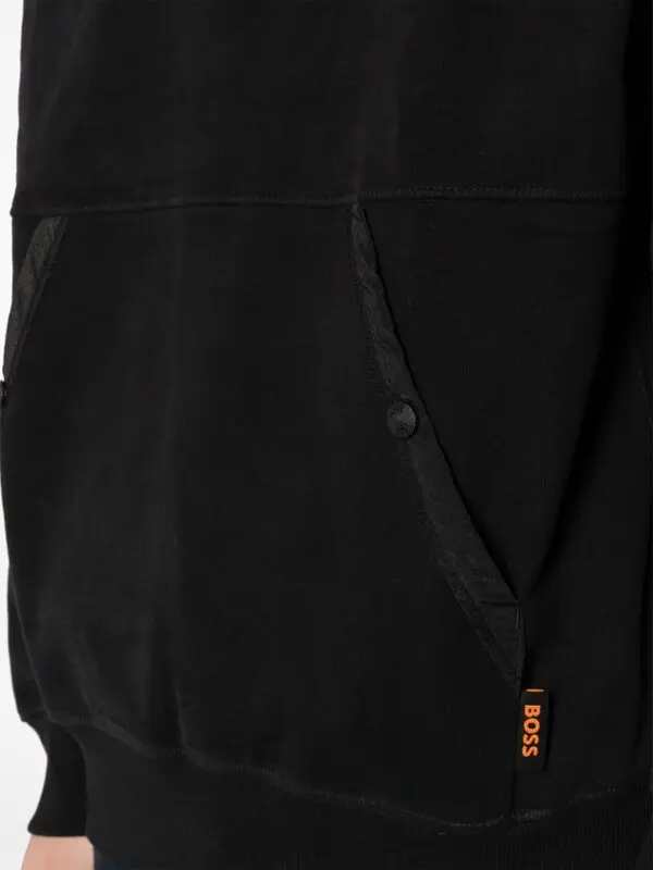 BOSS Logo-tag Jersey Hoodie