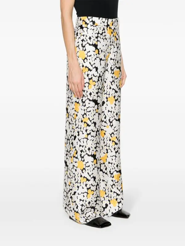 LANVIN Floral Wide-leg Trousers