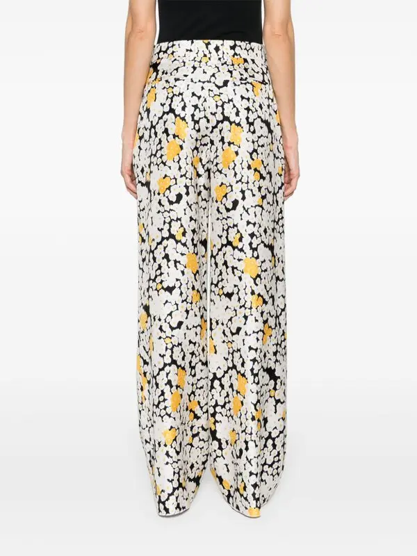 LANVIN Floral Wide-leg Trousers