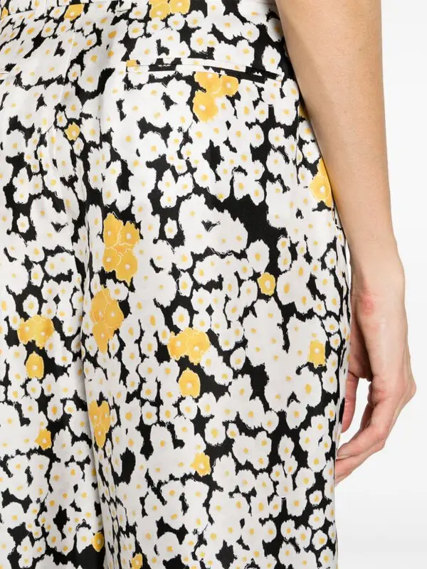 LANVIN Floral Wide-leg Trousers
