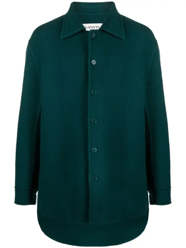 LANVIN Mohair-virgin Wool Blend Overshirt