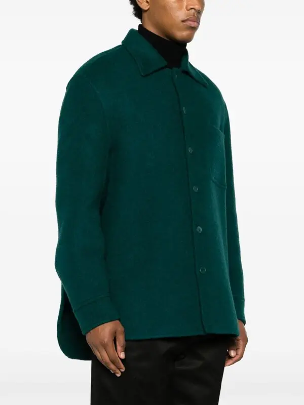 LANVIN Mohair-virgin Wool Blend Overshirt