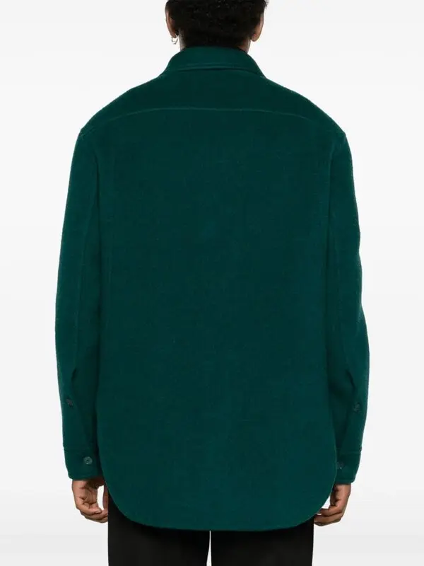 LANVIN Mohair-virgin Wool Blend Overshirt