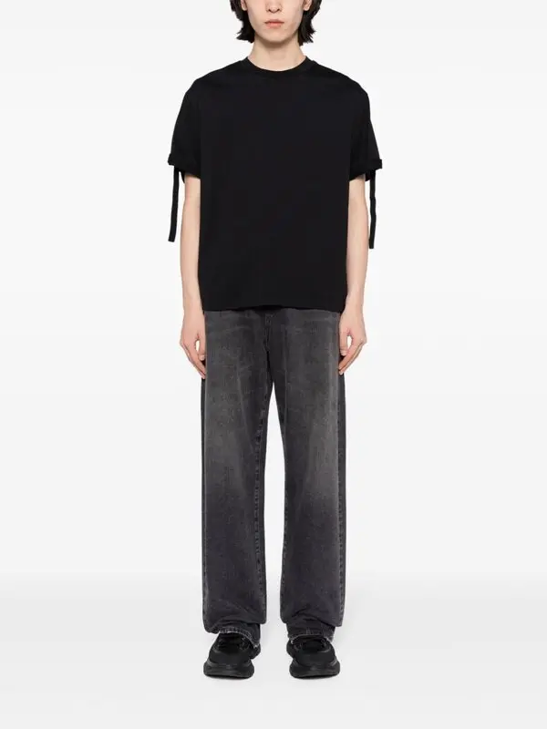 Neil Barrett Buckle-strap Cotton T-shirt