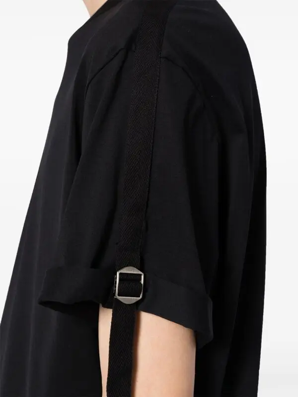 Neil Barrett Buckle-strap Cotton T-shirt