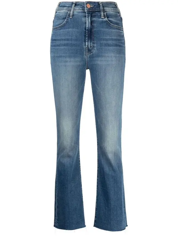 MOTHER Bootcut Cropped Jeans
